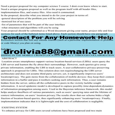 Need a project proposal for my computer science 3 course. I dont eve.pdf