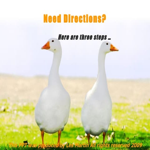 Need Direction | PPT