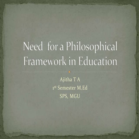 Relationship between philosophy and education. | PPTX