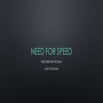 Need for speed | PPTX