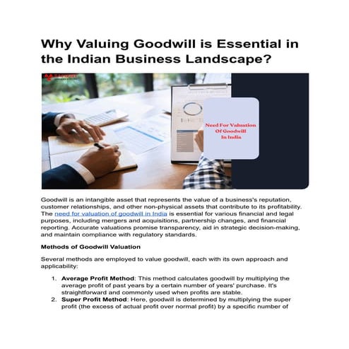 need for valuation of goodwill in india - Google Docs.pdf
