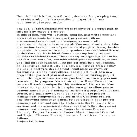 Need help with below, apa format , due may 3rd , no plagrism, must c.docx