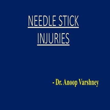 Needle stick injury | PPTX