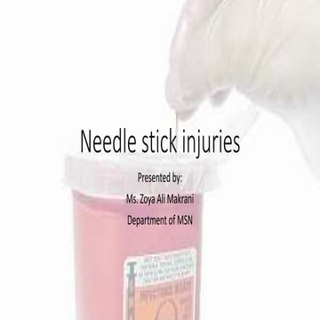 Needle stick injury | PPTX