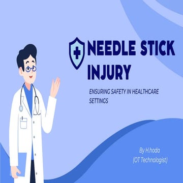 Needle stick injury | PPTX