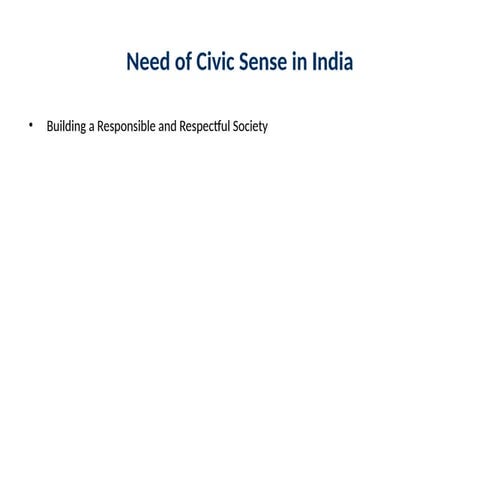 civic sense | PPT