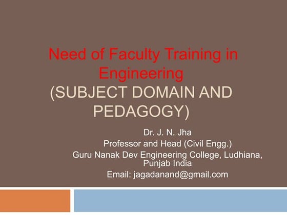 Faculty Development Programme | PPTX