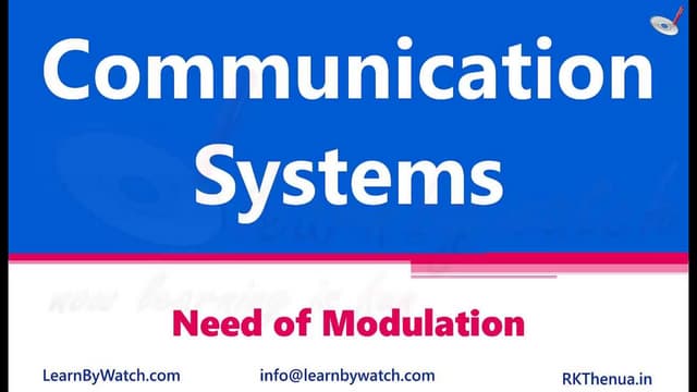 Need Of Modulation Communication Systems Pptx Computer Networking