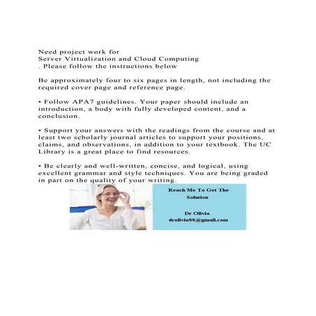 Need project work for Server Virtualization and Cloud Computi.docx