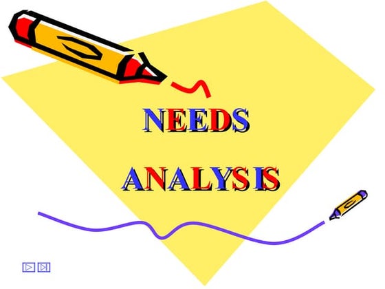Types of Needs analysis in ESP | PPTX