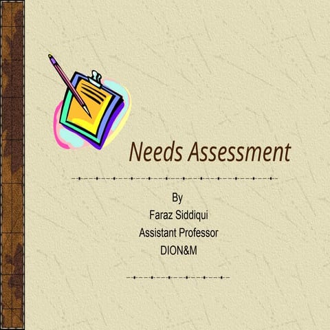 Comprehensive Guide to Needs Assessment in Adult Education | PPT