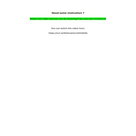 Need some motivation? | PDF