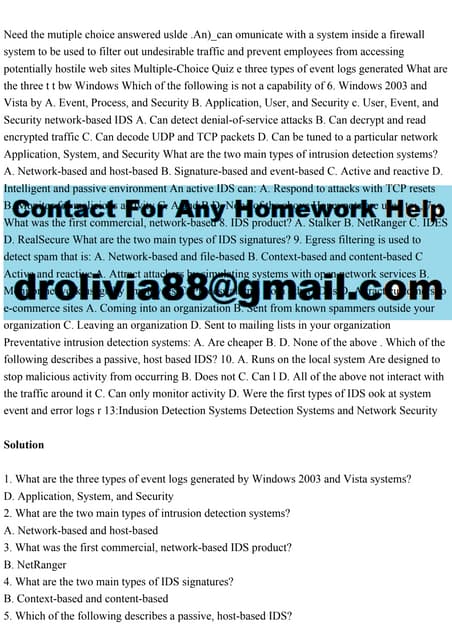 CEHv8 practice Exam with key | PDF