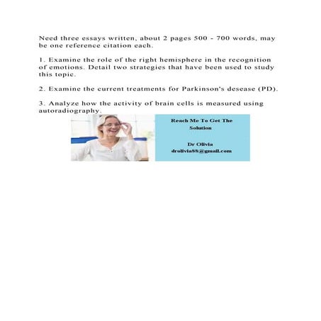 Need three essays written, about 2 pages 500 - 700 words, may be one.docx