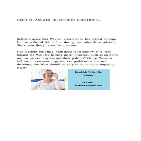 NEED TO ANSWER DISCUSSION QUESTIONS...Scholars agree t | DOCX