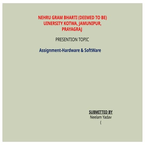 computer Assigment and its use in current scenerio | PPTX