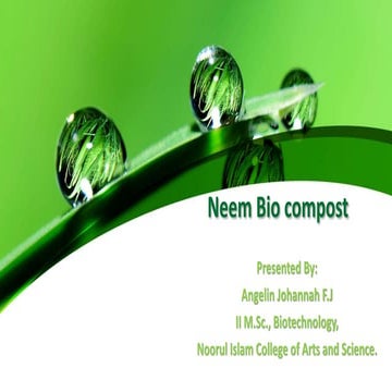 Neem Bio Compost | PPTX