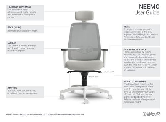 iMovR's McHale Advanced Ergonomic Chair User Guide | PPT