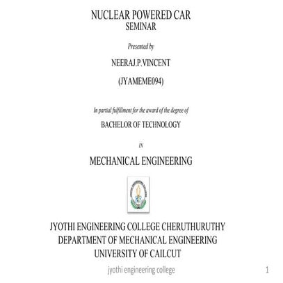 Neeraj nuclear power car | PPT