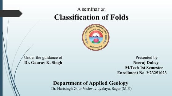 Description and classification of folds | PPT | Geology | Science