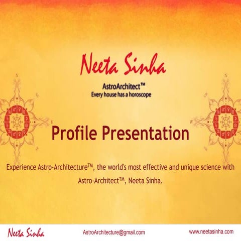 Neeta sinha Profile Presentation | PPTX