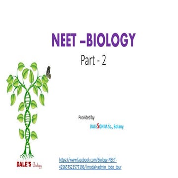 NEET BIOLOGY part2 By DALESON | PPTX