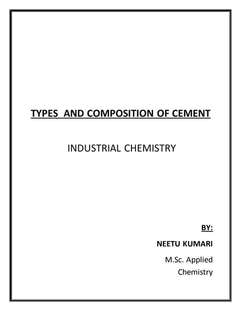 Types of cement | PPT
