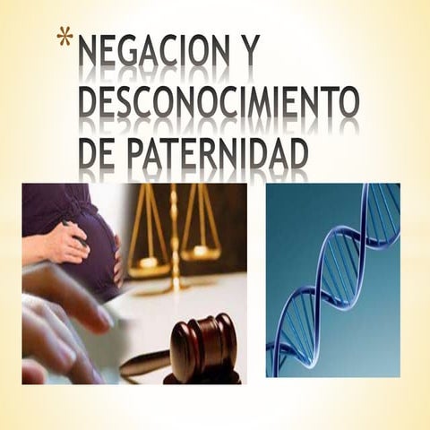 Negacion y desconocimiento | PPTX