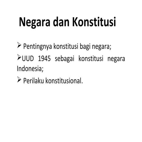 Negara dan konstitusi | PPT