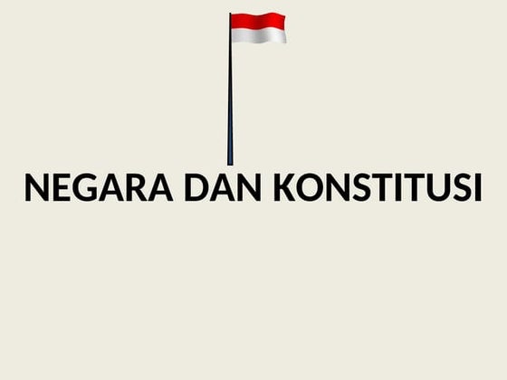 Konstitusi negara indonesia | PPTX