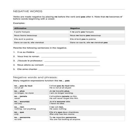 negation.pptne pas ,,,,,,,,,,,,,,,,dssssssssssssss | PPT