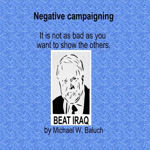 Negative Campaigning | PPT