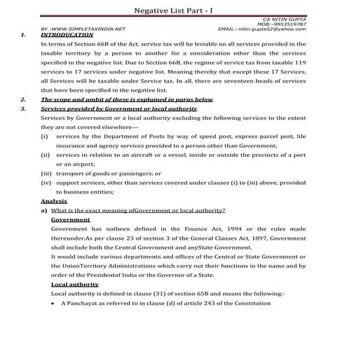 Negative list | DOCX