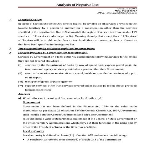 Negative list | DOCX