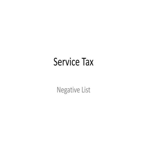 Negative list | PPTX