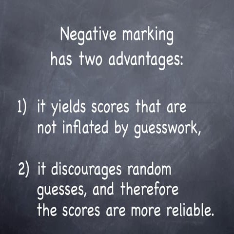 Negative marking | PDF