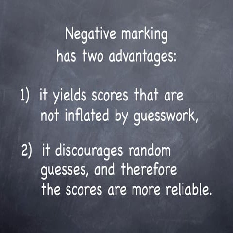Negative marking | PPT