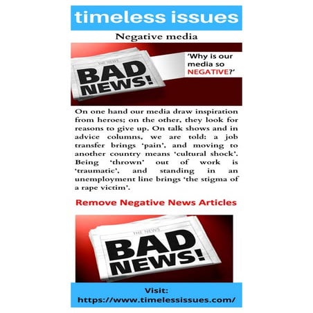 Negative media - Timeless Issues | PDF