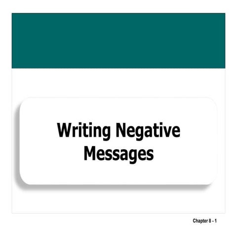 Negative message | PPT