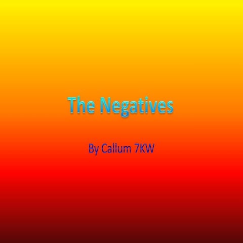 Forming negative sentences correctly | PPTX