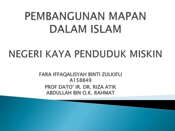 Pembangunan Mapan dalam Islam | PPT