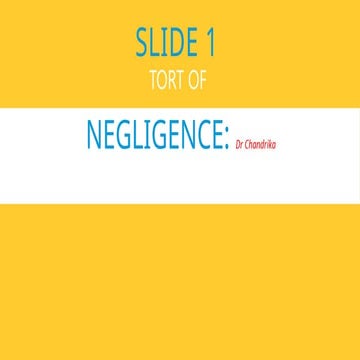 The Elements of Negligence: Duty, Breach, Causation, and Damages.pptx