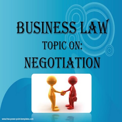 Negotiation ppt | PPT