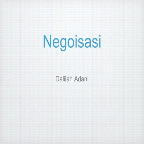ppt Negosiasi | PPTX