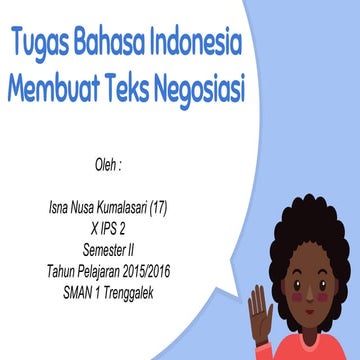Contoh Dialog (teks) Negosiasi Bahasa Indonesia | PPTX