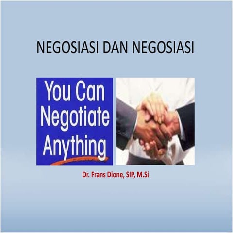 Negosiasi dan mediasi | PPTX