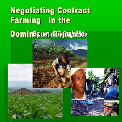 Negotiating contract farming in the Dominican Republic | PPT