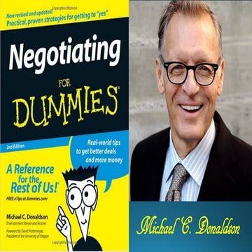 Negotiating for dummies. | PDF