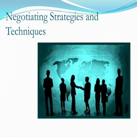 Negotiating strategies and techniques | PPT