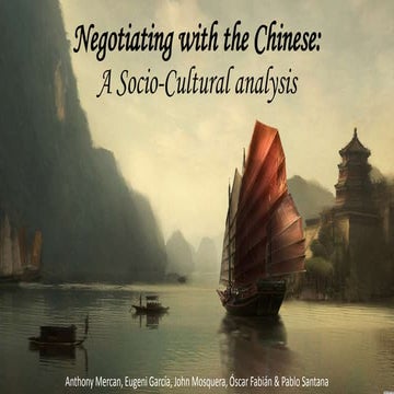 Negotiating with the chinese | PPTX